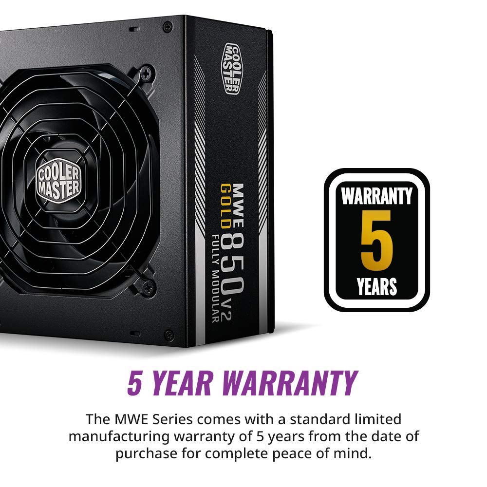Cooler Master MWE Gold 850 V2 Power Supply Black -pcstudio