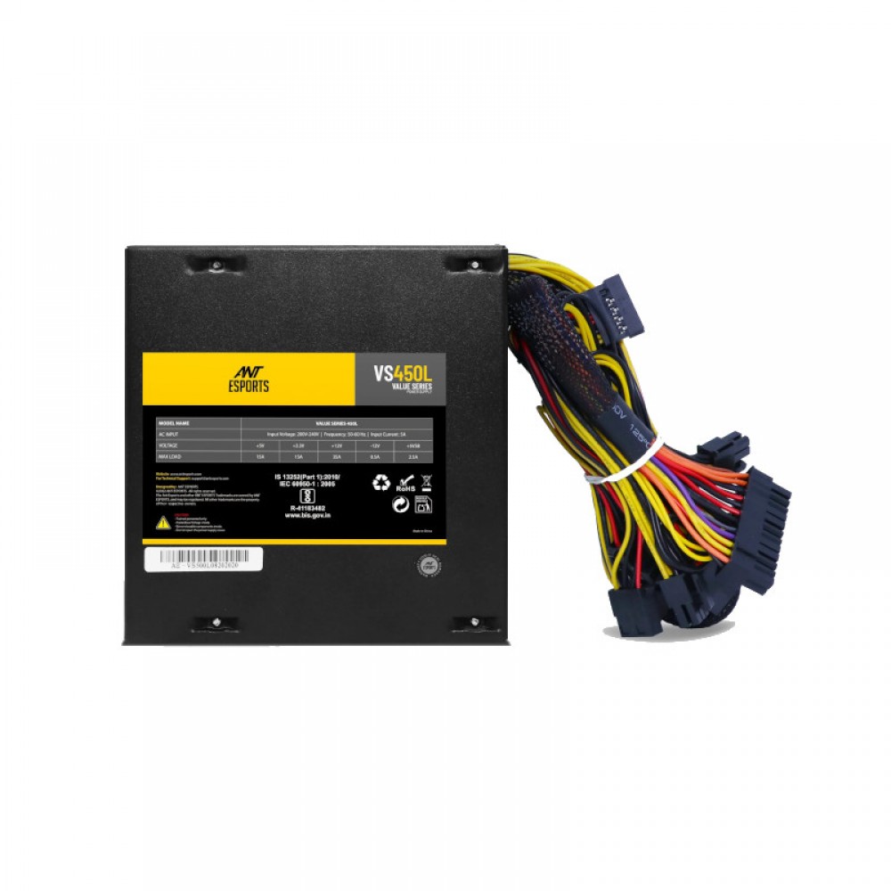 Ant Esports VS450L 450 Watt Value Series Power Supply