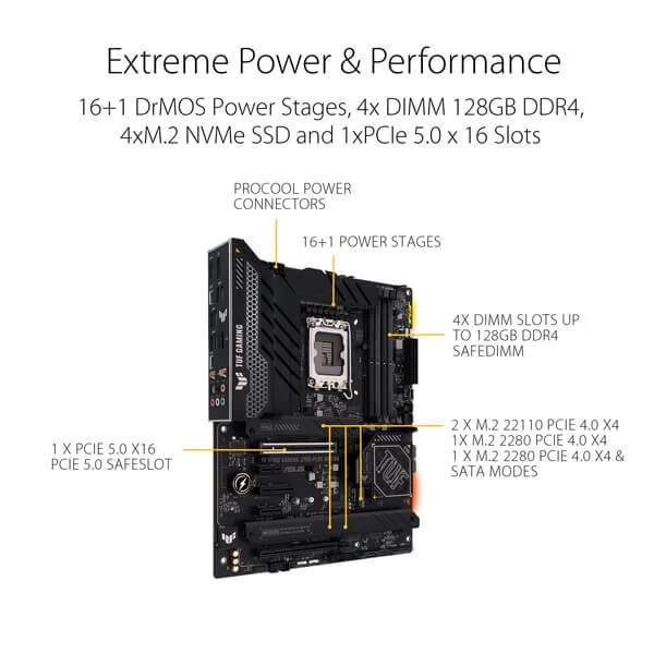 Buy Asus Tuf Gaming Z790-Plus Wifi D4 Atx Motherboard