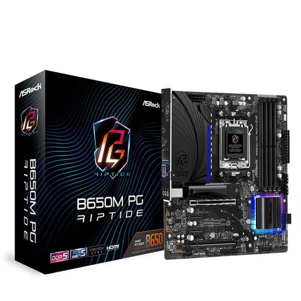 Asrock B650M PG Riptide Am5 Micro Atx Motherboard |PC Studio Asrock B650M PG Riptide Am5 Micro Atx Motherboard |PC Studio