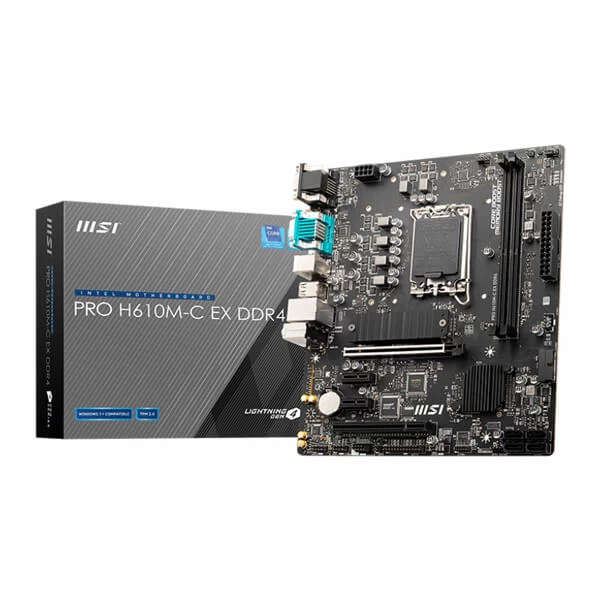 Msi Pro H610M-C Ex DDR4 Lga1700 M-Atx Motherboard |PC Studio