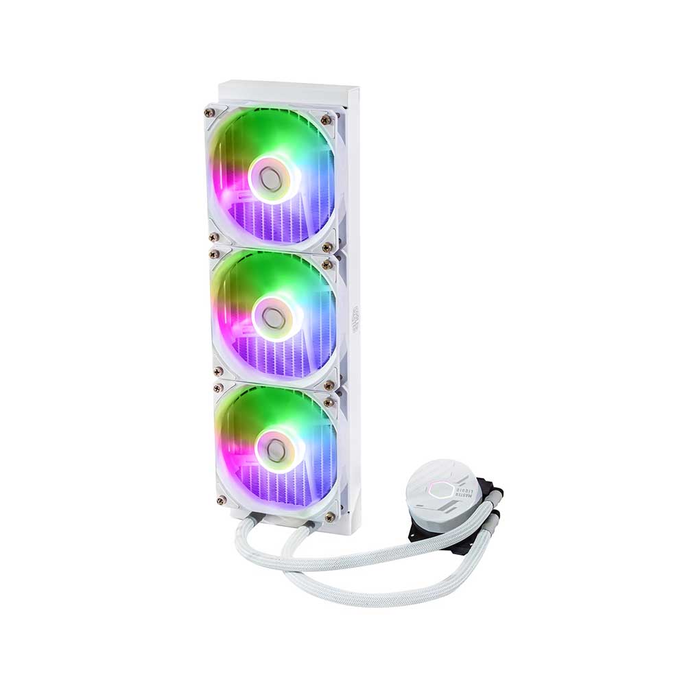 CoolerMaster MasterLiquid 360L Core Argb Liquid Cooler White CoolerMaster MasterLiquid 360L Core Argb Liquid Cooler White