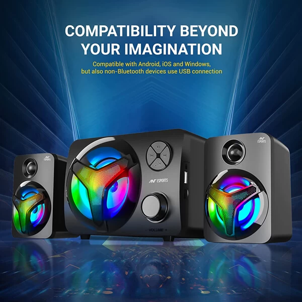 Ant Esports GS350 Pro Led Lighting Stereo Gaming Speaker