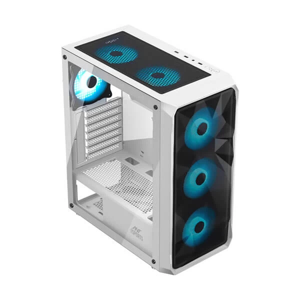 Ant Esports Ice-112 Auto Rgb Atx Mid Tower Cabinet White