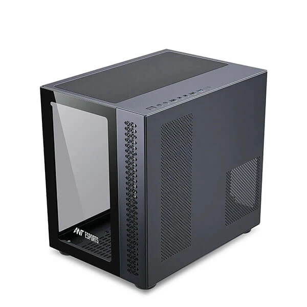 Ant Esports Crystal Argb Eatx Mid Tower Cabinet Black