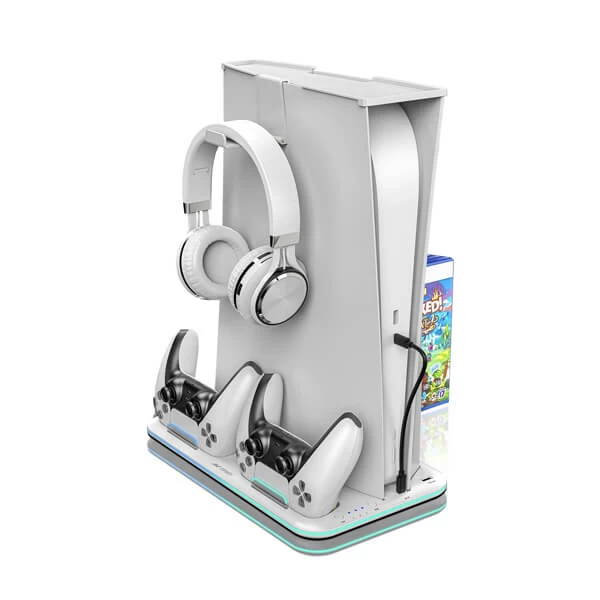 Ant Esports Dock 5 Rgb Cooling And Charging Station For Sony PS5 White