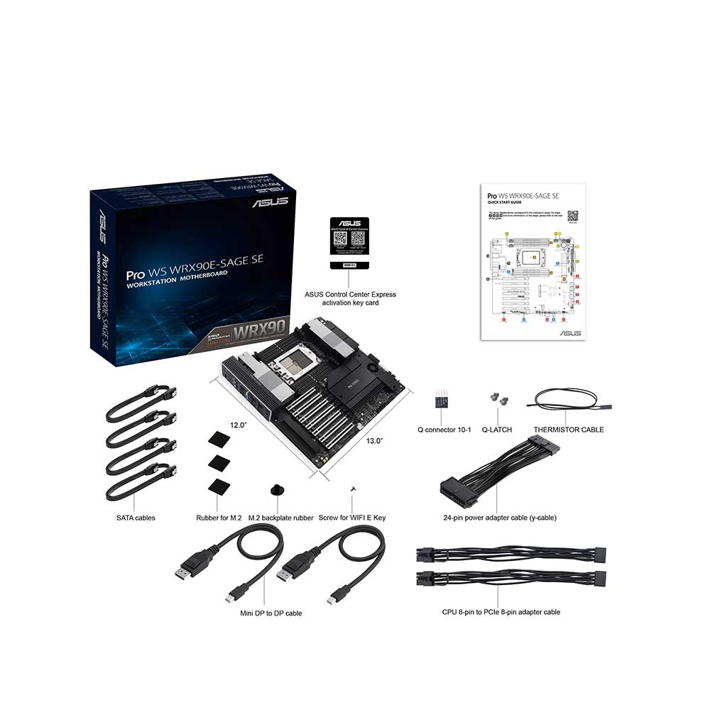 Asus Pro Ws WRX90E-Sage SE sTR5 EEB Motherboard | PC Studio