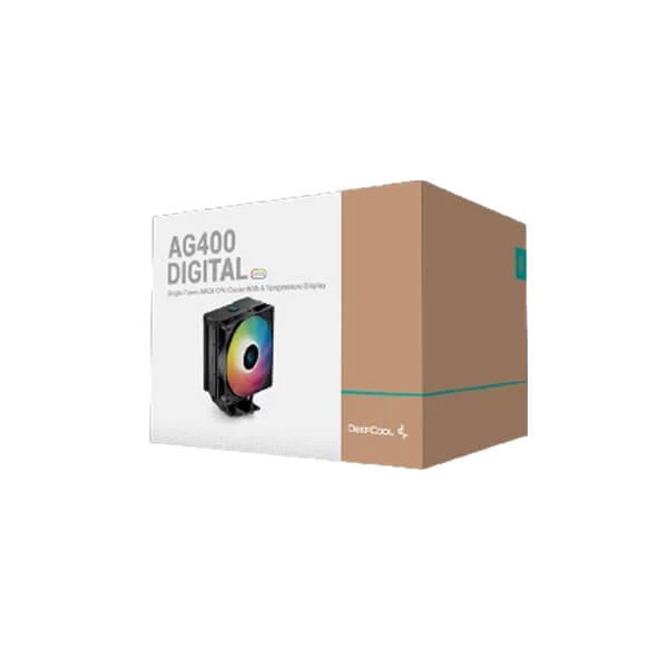 Deepcool Ag400 Digital Bk Argb 120mm Cpu Air Cooler