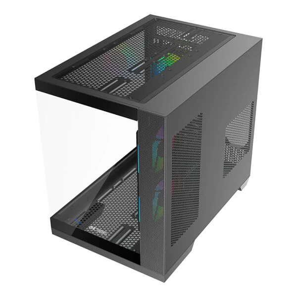 Ant Esports Crystal X4 Argb Atx Mid Tower Cabinet Grey