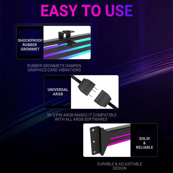 Ant Esports GCB90 Argb Graphics Card Holder | PC Studio