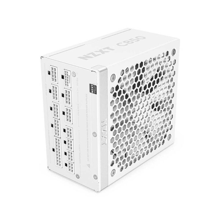 NZXT C850 850 Watt 80 Plus Gold Power Supply Matte White