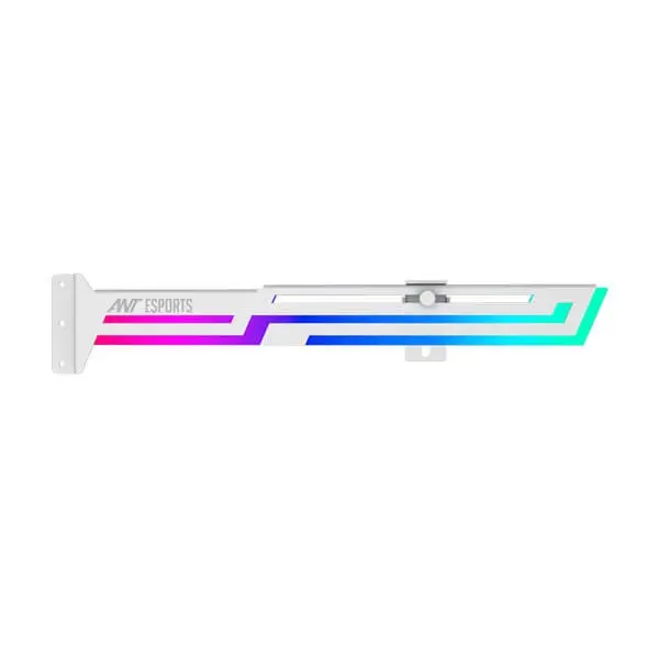 Ant Esports GCB90 Argb Graphics Card Holder White |PC Studio
