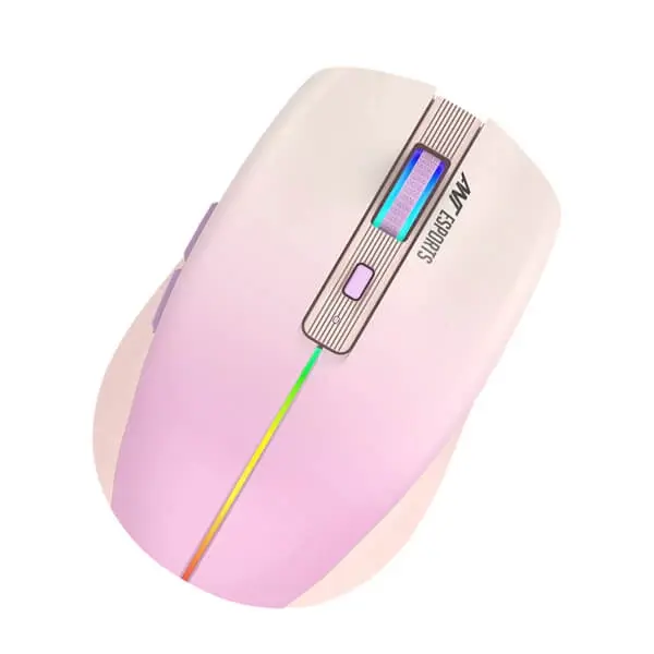 Ant Esports GM400W Rgb Wireless Gaming Mouse Light Pink