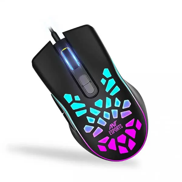 Ant Esports GM80 Wired Gaming Mouse Black | PC Studio