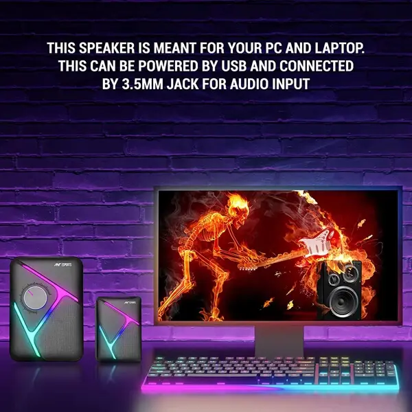 Ant Esports GS270 2.1 Channel Rgb Stereo Gaming Speaker