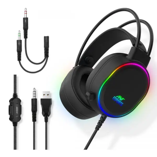 Ant Esports H1000 Pro Rgb Gaming Headset Black | PC Studio