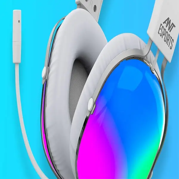 Ant Esports H1150 Rgb Gaming Headset White | PC Studio