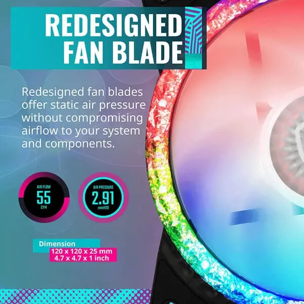 Cooler Master MF120 Prismatic ARGB Cabinet Fan Triple Pack