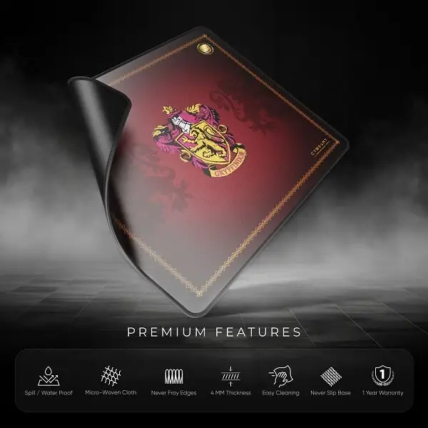 Cybeart Gryffindor Classic Gaming Mouse Pad Large |PC Studio