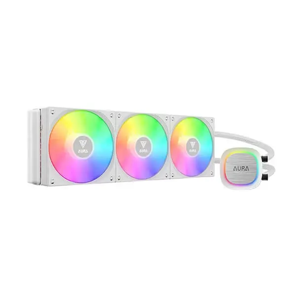 Gamdias Aura GL360 V2 Wh Argb Cpu Liquid Cooler White