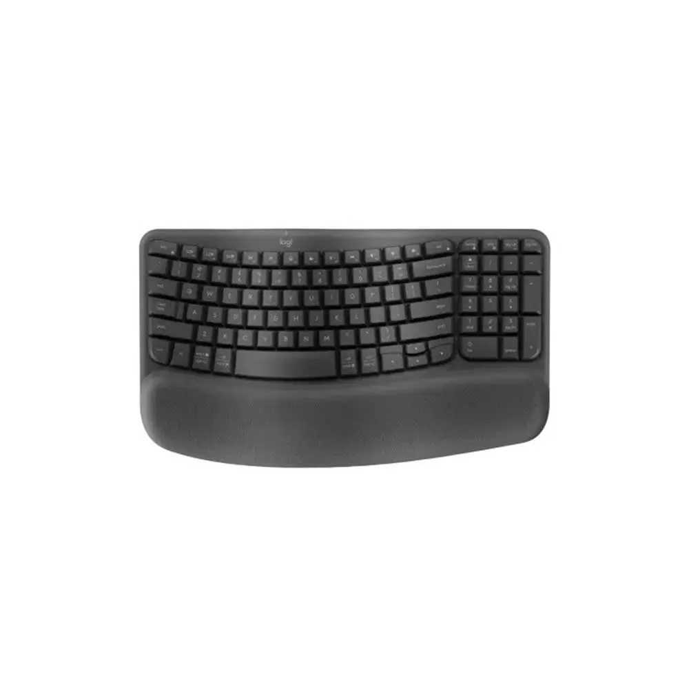 Logitech Wave Keys Wireless Ergonomic Keyboard Graphite