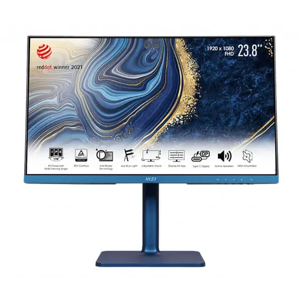 Msi Modern MD241P Ultramarine 24 Inch 106.57% Srgb Monitor