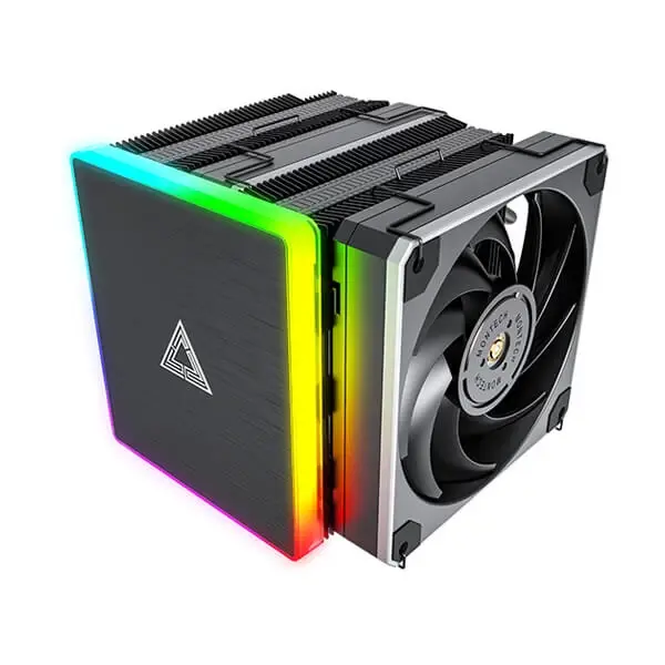 Montech Metal Dual Tower 120mm Argb Cpu Air Cooler Black