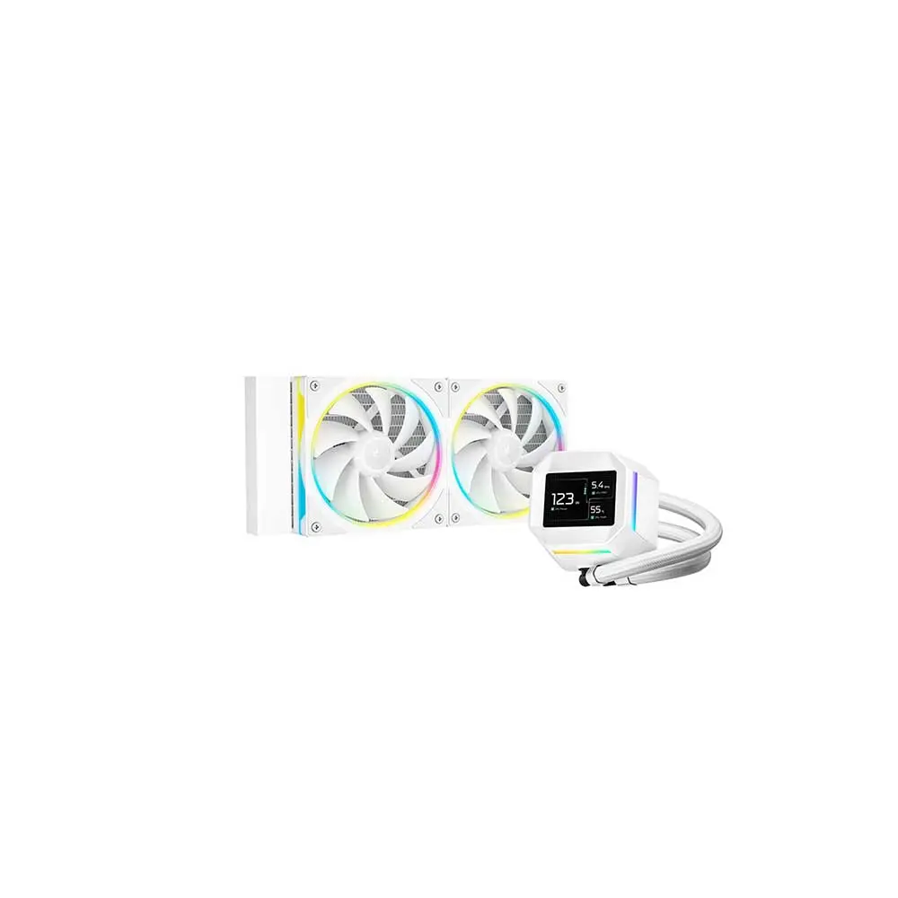 Deepcool LM240 240mm CPU Liquid Cooler White | PC Studio
